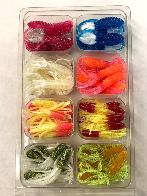 72 Piece Crappie Fishing Lure Kit, 1.5" & 2" Assortment Panfish USA ...