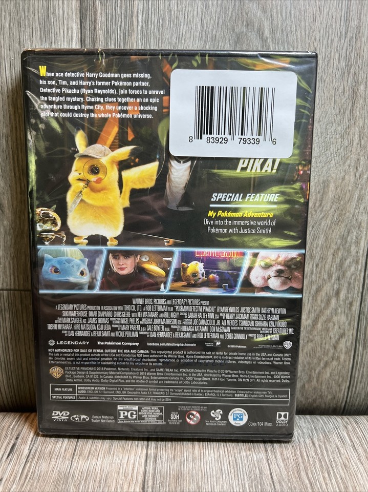 Pokémon Detective Pikachu DVD 2019 Brand New Sealed 883929668465| eBay