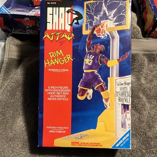 Shaq Attaq Rim Hanger Action Figure Kenner Shaquille O'Neal LSU Vtg ...