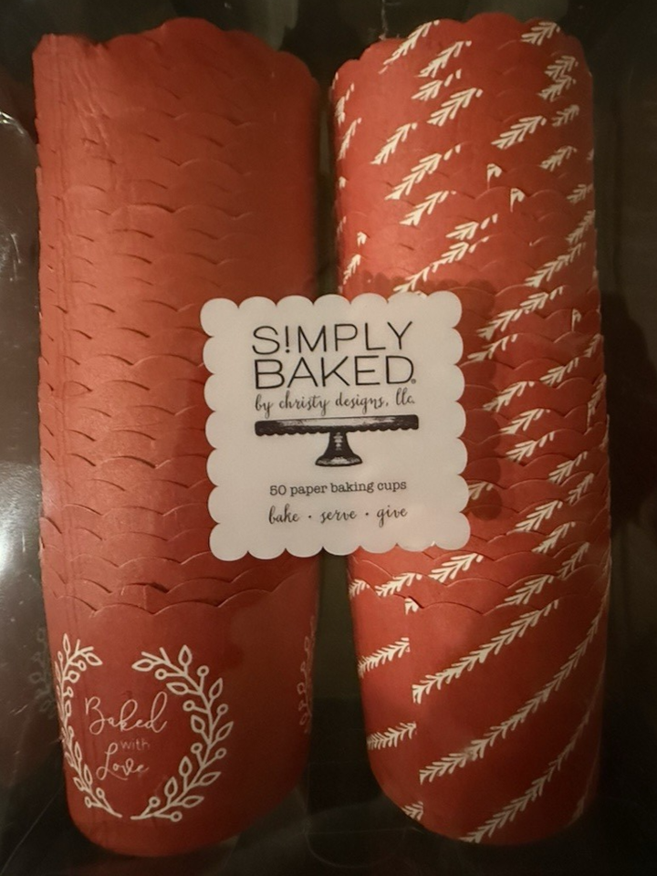 Christmas & Valentine Baked with Love Simply Baked Large Paper Baking ...