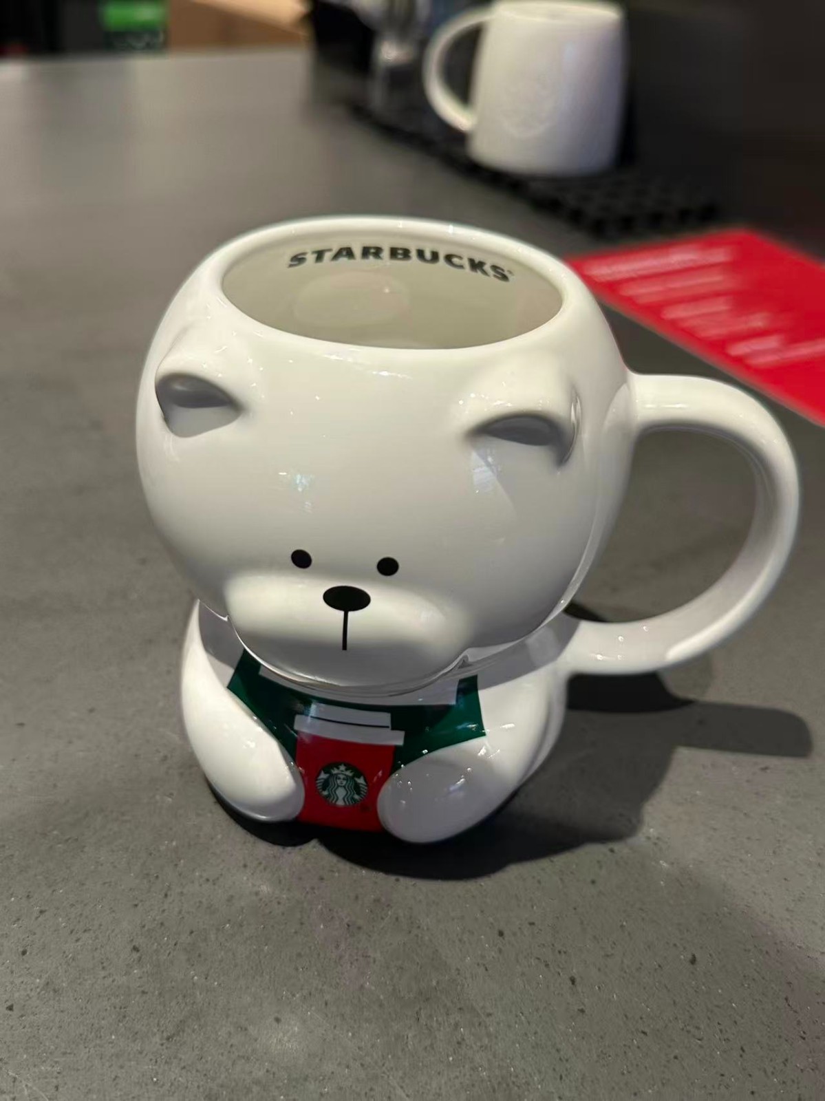 CUTE Starbucks 2025 Barista Polar Bear Coffee Cup Mug Bearista Limited ...