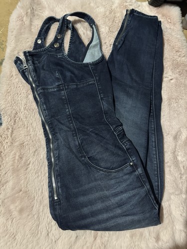 Diesel Women's Sweatpants Overall/ Denim With Zipper Front And Button ...