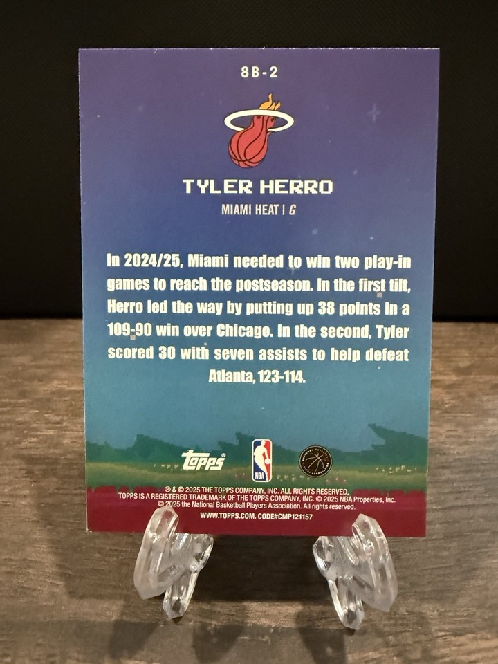 2025 Topps Basketball “8-Bit Ballers” Tyler Herro | eBay