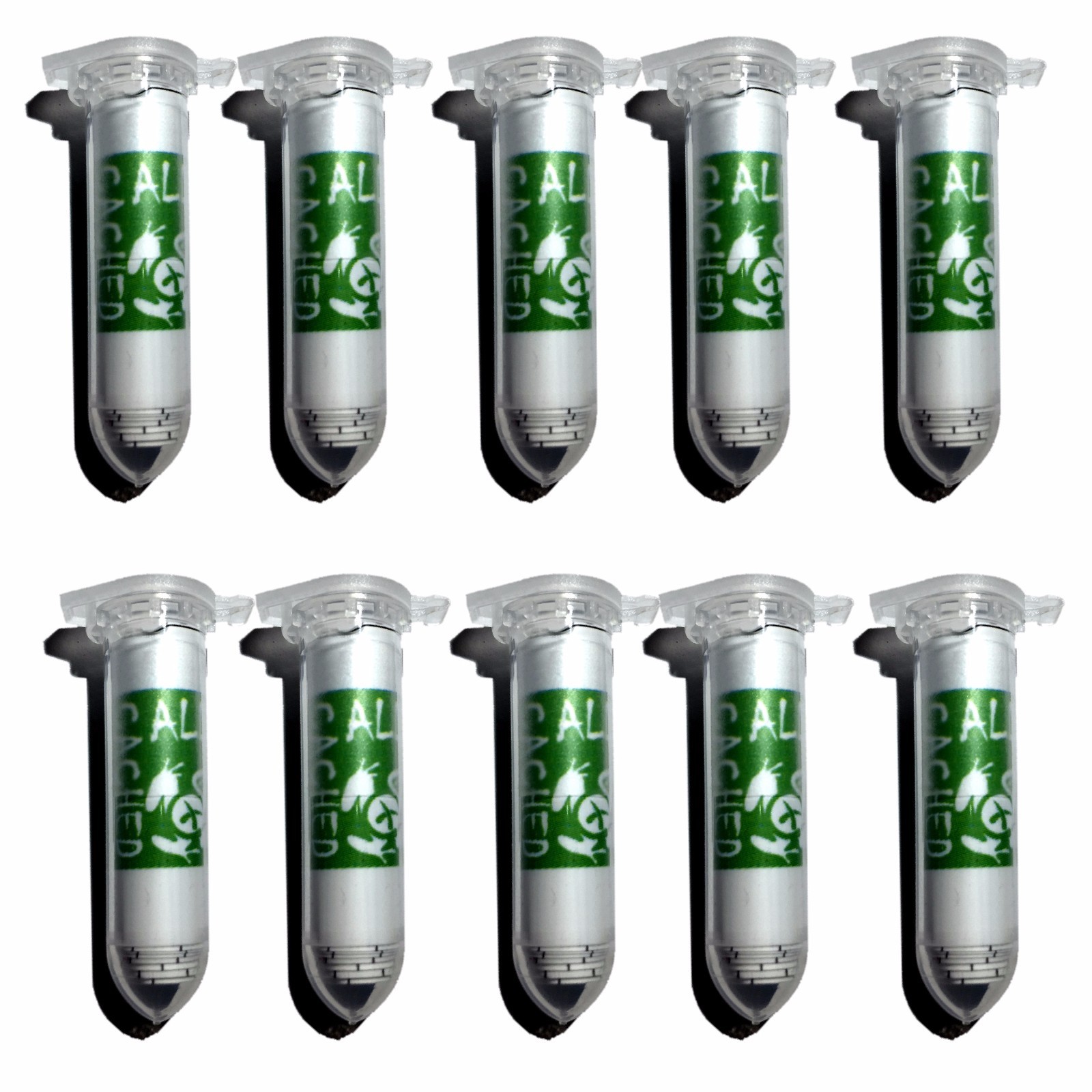 TEN Waterproof Micro Nano Tubes Geocache Geocaching Container Cache 10 ...