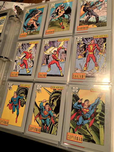 1991-92 Marvel DC Universe HUGE Card Lot of 257 Cards Heroes Villains ...