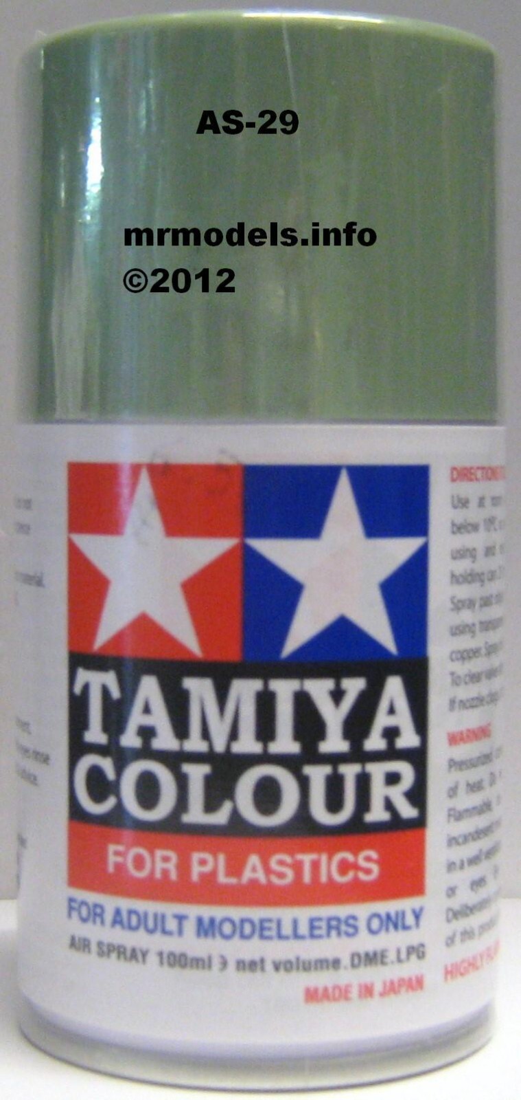 Tamiya Paint AS Spray Colours Acrylic Sprays Paints 100ml New Over 18's ...