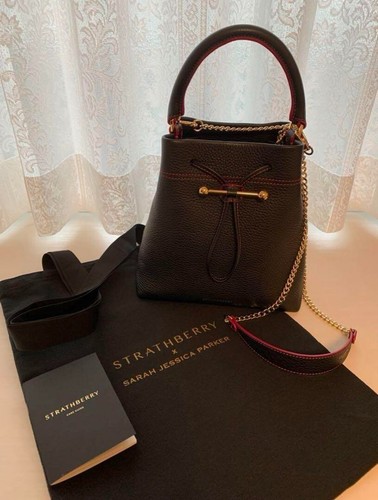 Strathberry × Sarah Jessica Parker Handbag Chain Shoulder Bag Leather w ...