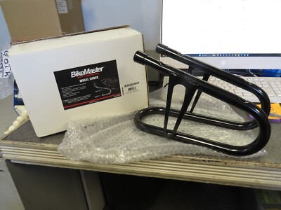 NOS BikeMaster 3.5" Black Motorcycle Wheel Chock 152272 | eBay