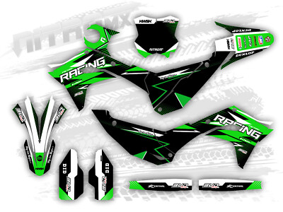 Graphics Kit fits Kawasaki KX 450F KXF 450 KX450F 2024 2025 Decals ...