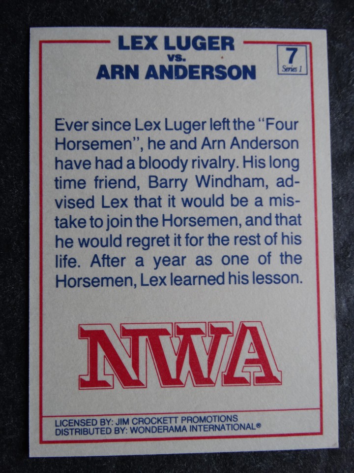 1988 Wonderama NWA Wrestling Cards Complete Your Set You U Pick From ...