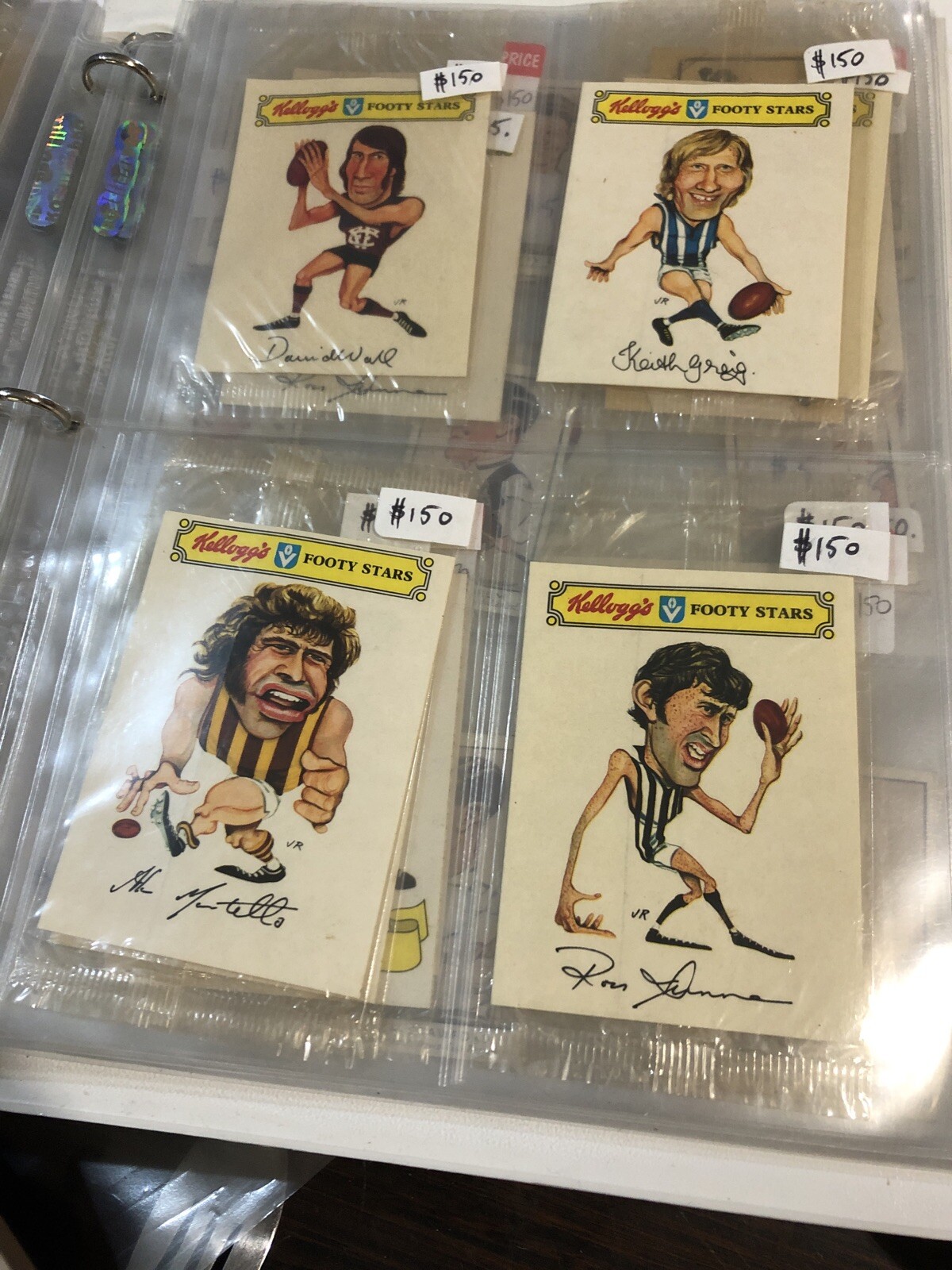 1973 KELLOGGS VFL STICKER IN PACKET MINT RARE - GARY HARDEMAN MELBOURNE ...