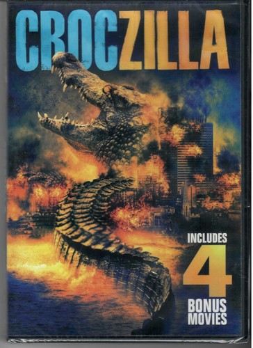 CROCZILLA (DVD) + 4 BONUS MOVIES New Sealed! Piranha, Killer Shrews ...