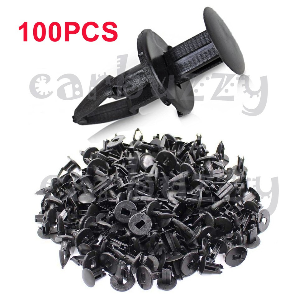 100 Fender Liner Clip Flares Retainer Push-Type Fastener For GMC For GM ...