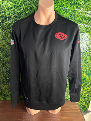 NFL San Francisco 49ers Football Crew Neck Sweatshirt Nike Black RA ...