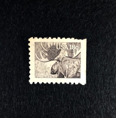 1981 Moose Stamp, 18 Cents, Wildlife of America, #1887, Unused, Mint | eBay