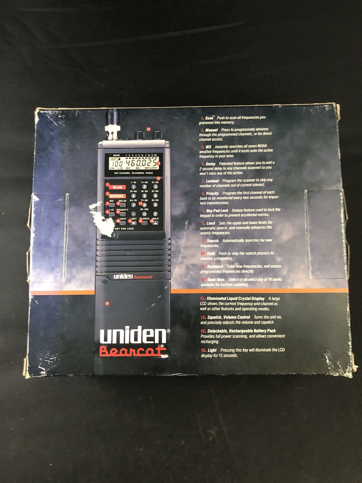 Uniden Bearcat BC100XLT 100 Band 10 Channel Handheld Scanner for sale ...