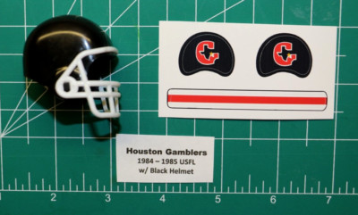 1984 - 1985 Houston Gamblers USFL *DIECUT DECALS* & Football Gumball ...
