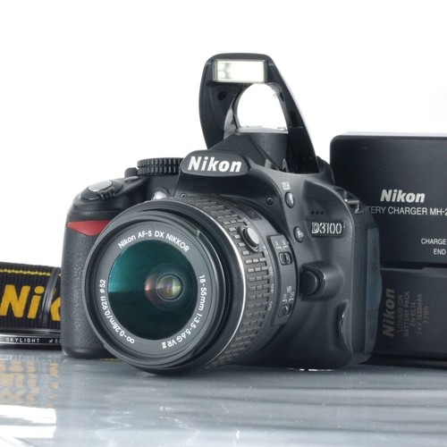 Nikon D3100 Camera Kit with 18-55mm VR II Lens for Beginners Used | eBay