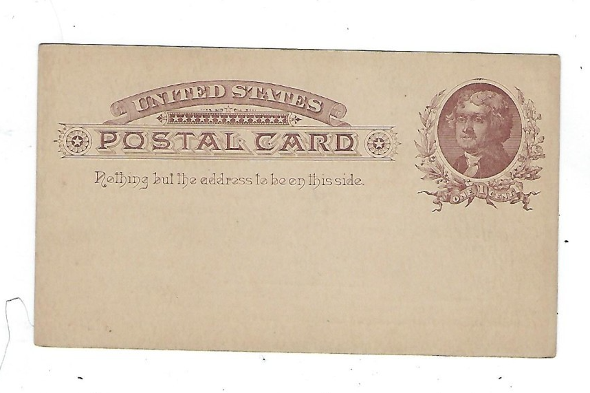 UX8 Postal Card GOLD Coated Reverse, Unmailed Clean Face | eBay