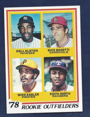 RAZOR SHARP PACK FRESH 1978 TOPPS #710 ROOKIE OUTFIELDERS EASLEY .99 SH ...
