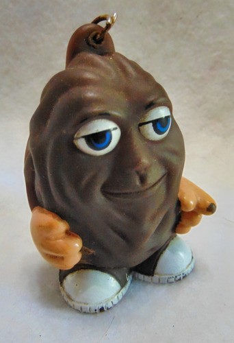 Vintage California Raisins Keychain Coin Purse Figure 3.25" Rubber ...