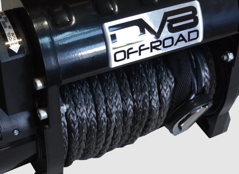 DV8 Offroad 12000 LB Winch w/ Synthetic Line & Wireless Remote - Black ...