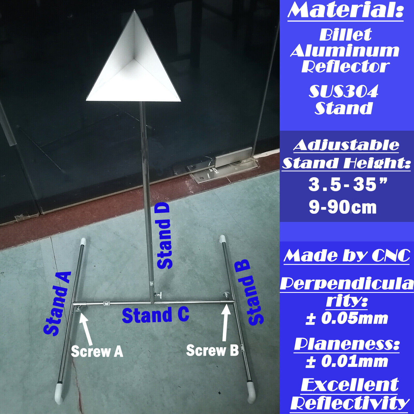 Radar Aiming Reflector Target ADAS Calibration Tool For Honda Toyota ...