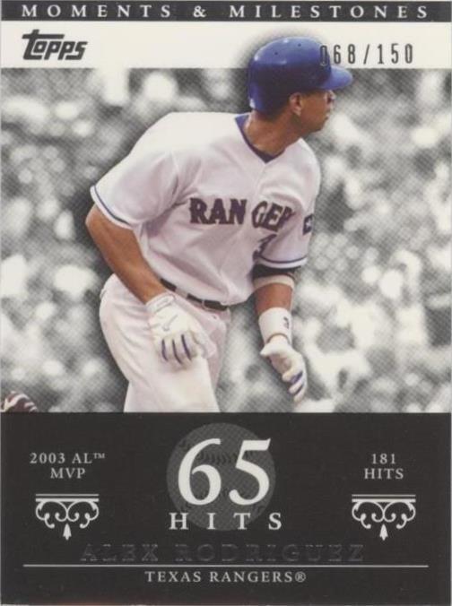 2007 Topps Moments & Milestones - Alex Rodriguez #29-65 2003 AL MVP ...