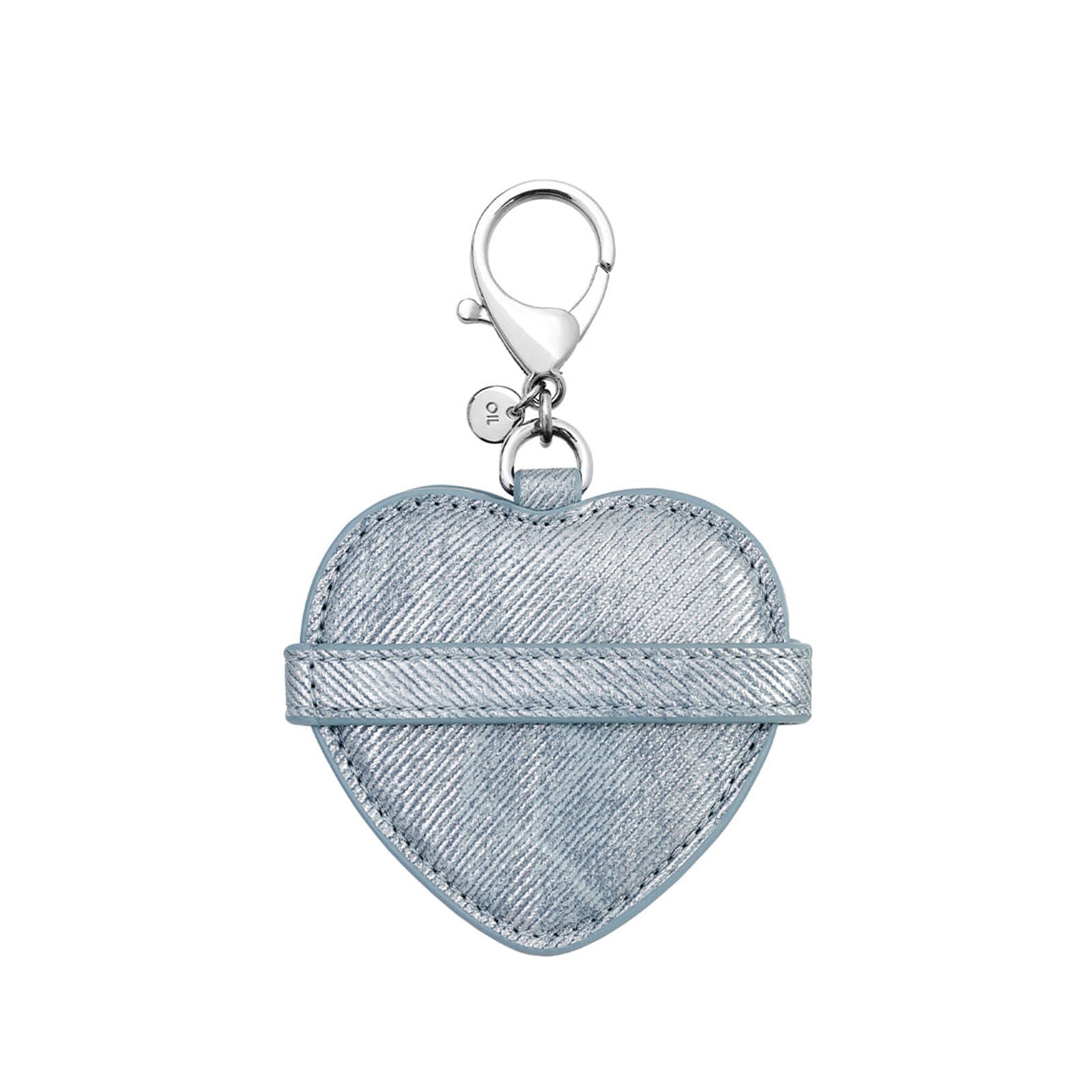 STAND OIL Belted Mirror Keyring Silver Denim Bag Decoration Y2K K-Fashion 25SS | eBay