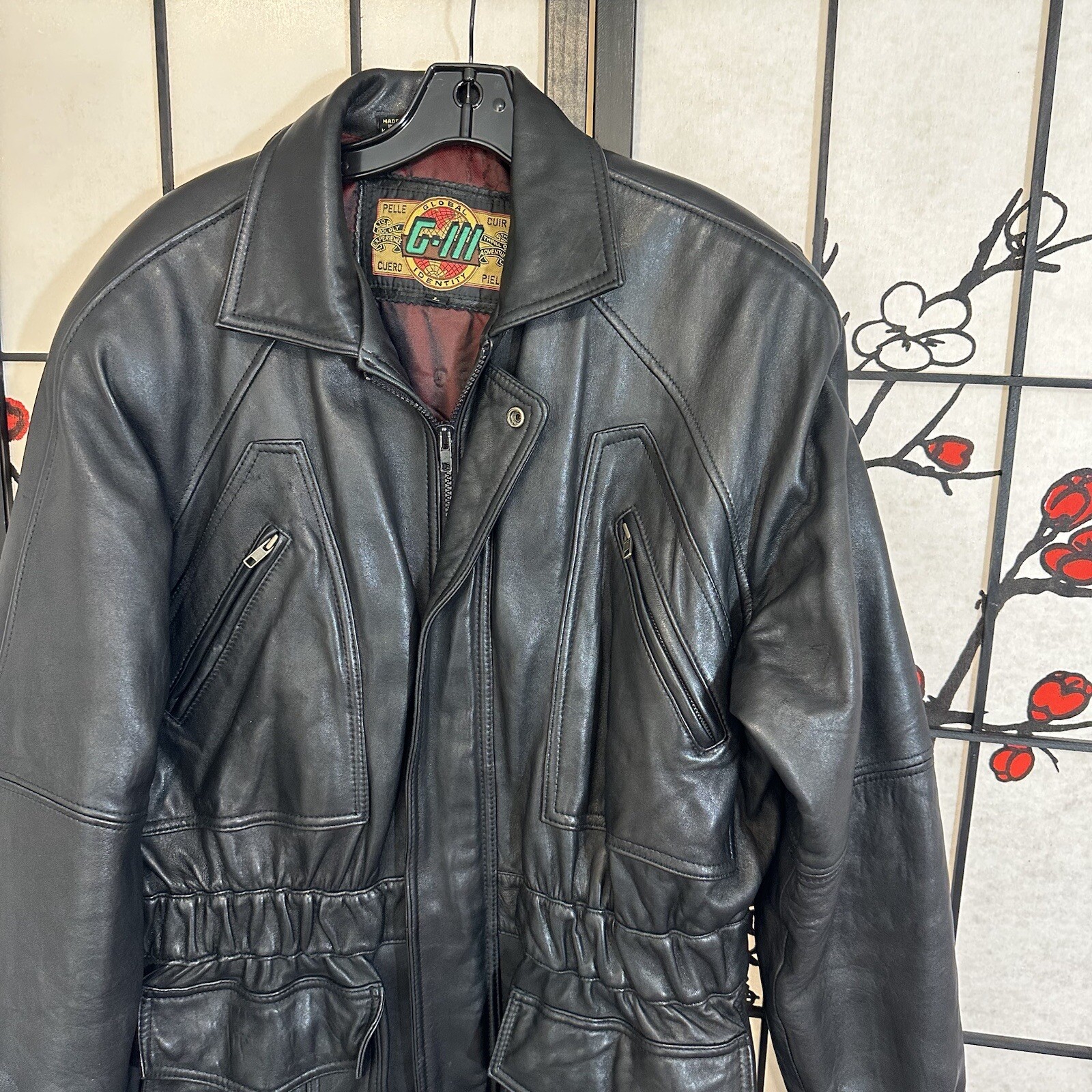 G-III Global Identity Leather Jacket Trench Coat Wome… - Gem