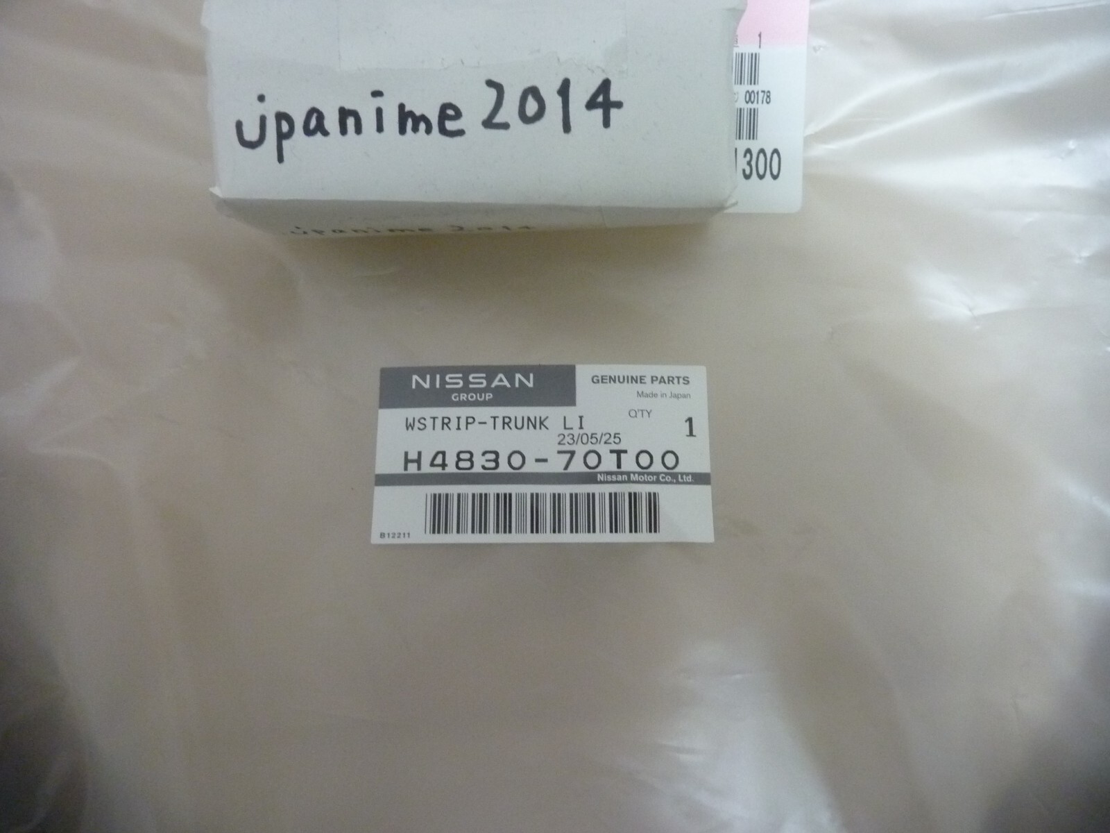 " Genuine Nissan S14 Silvia 240SX Trunk Lid Weatherstrip H4830-70T00 ...