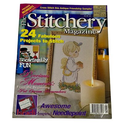 Vintage The Stitchery Magazine JAN 1999,24 Projects To Stitch,Tea For ...