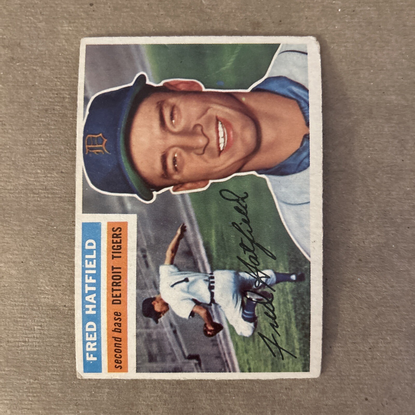 1956 Topps Baseball Fred Hatfield Detroit Tigers Card #318 | eBay
