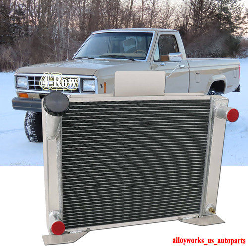 4 ROWS Aluminum Radiator Fit Ford Ranger V8 Engines Swap 1982-1994 83 ...
