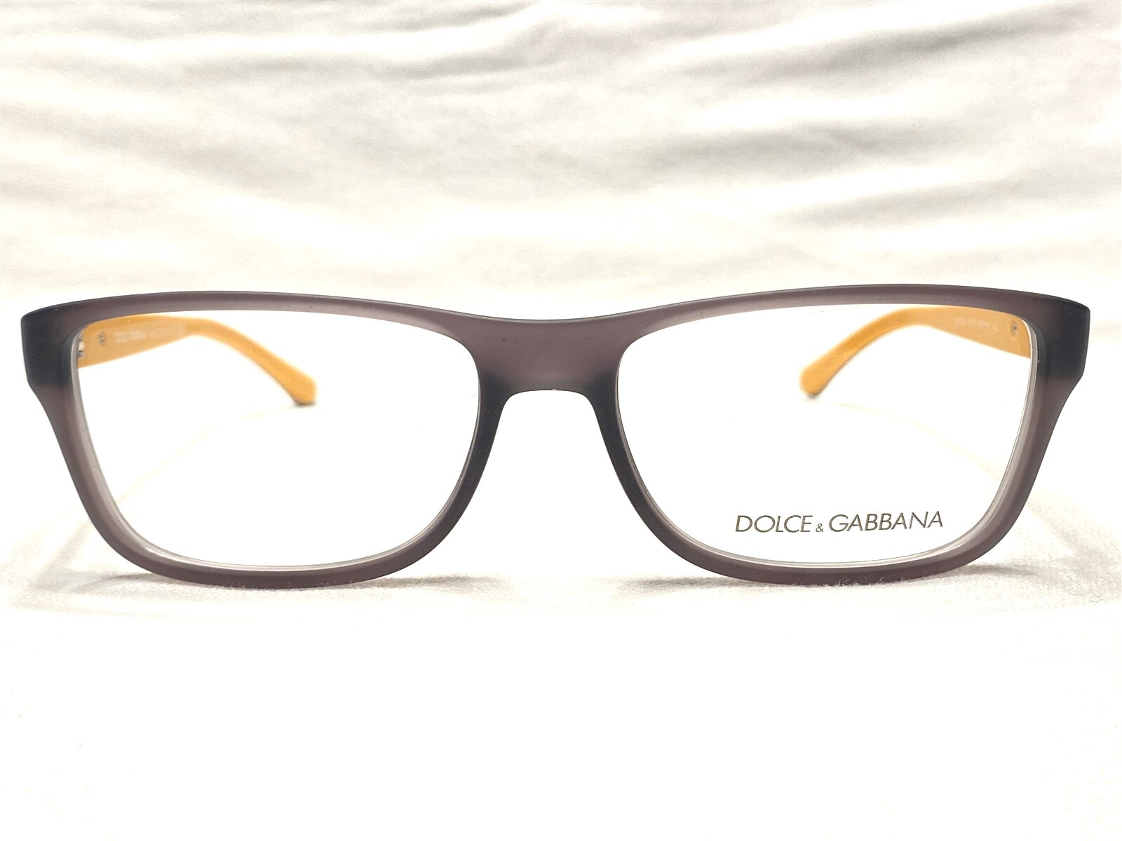 NEW Dolce & Gabbana DG5009 2813 Mens Grey & Orange Eyeglasses Frames 56 ...