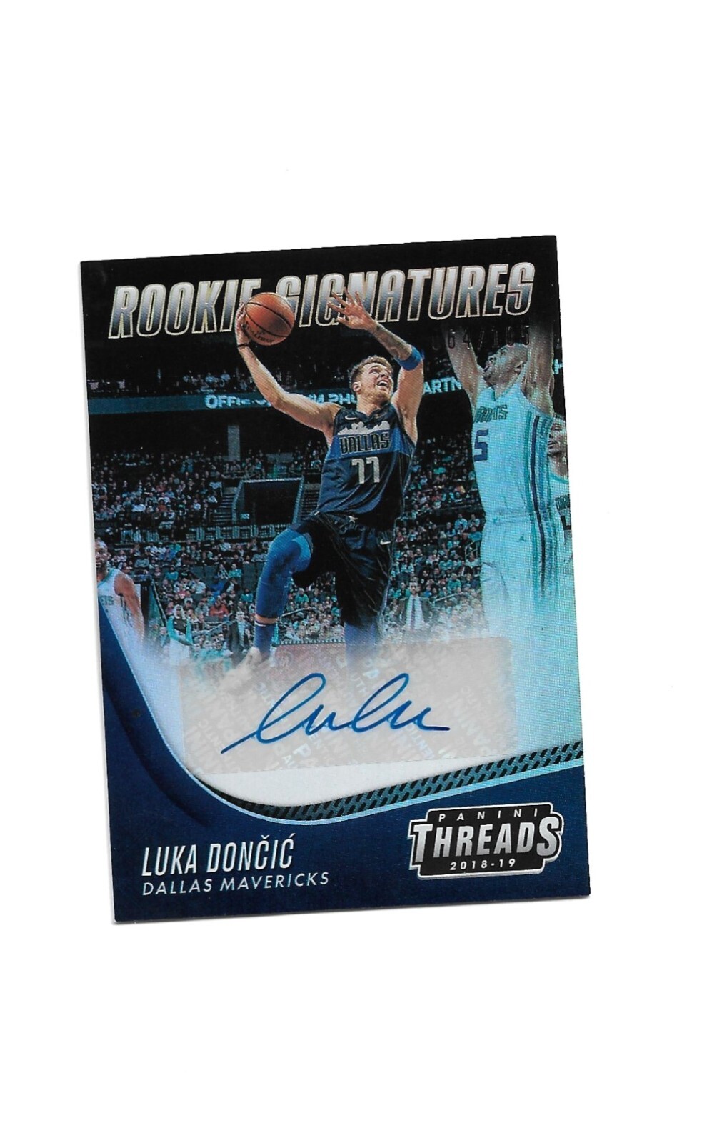 2018-19 Panini Threads LUKA DONCIC Autograph Rookie Signatures card ...