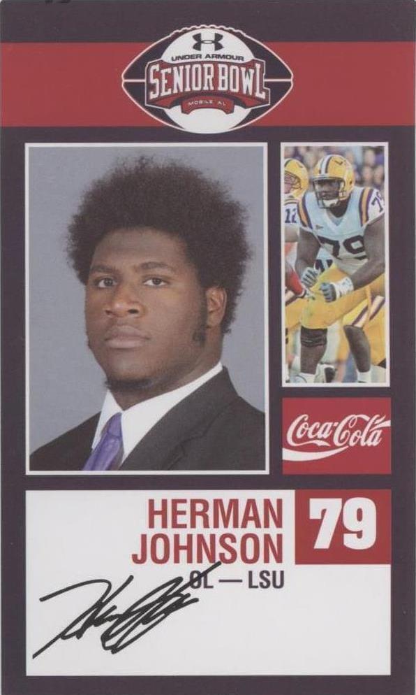 2009 Coca-Cola Under Armour Senior Bowl - Herman Johnson (RC) for sale ...