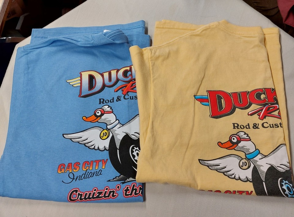 Ducktail Run Hot Rod Car Show Gas City Indiana Men XL & L/G T-Shirts (6 ...