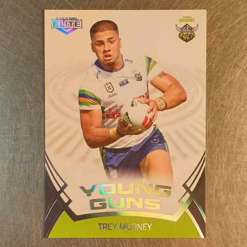 2023 NRL Elite Young Guns Trey Mooney Card #132/177 Canberra Raiders | eBay