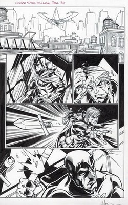 ORIGINAL ART Mark Morales ULTIMATE SPIDER-MAN ANNUAL #2 pg 37 | eBay