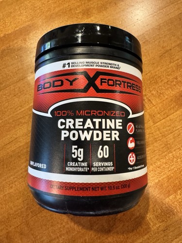 Body Fortress 100% Micronized Creatine Monohydrate Powder, 300G (60 ...