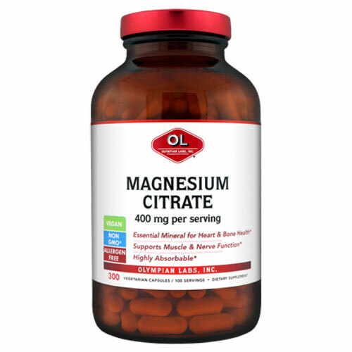 Magnesium Citrate 400 mg 300 caps By Olympian Labs | eBay