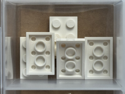 LEGO Parts - White Plate 2 x 3 - No 3021 - QTY 5 | eBay