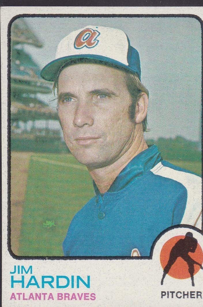 1973 TOPPS BASEBALL JIM HARDIN #124 BRAVES EXMT/NRMT *55705 | eBay