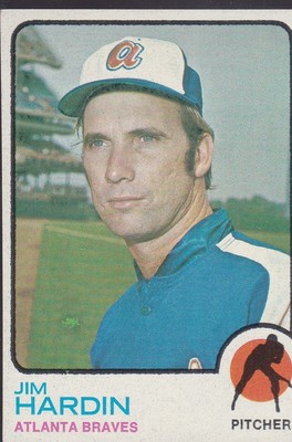 1973 TOPPS BASEBALL JIM HARDIN #124 BRAVES EXMT/NRMT *55705 | eBay