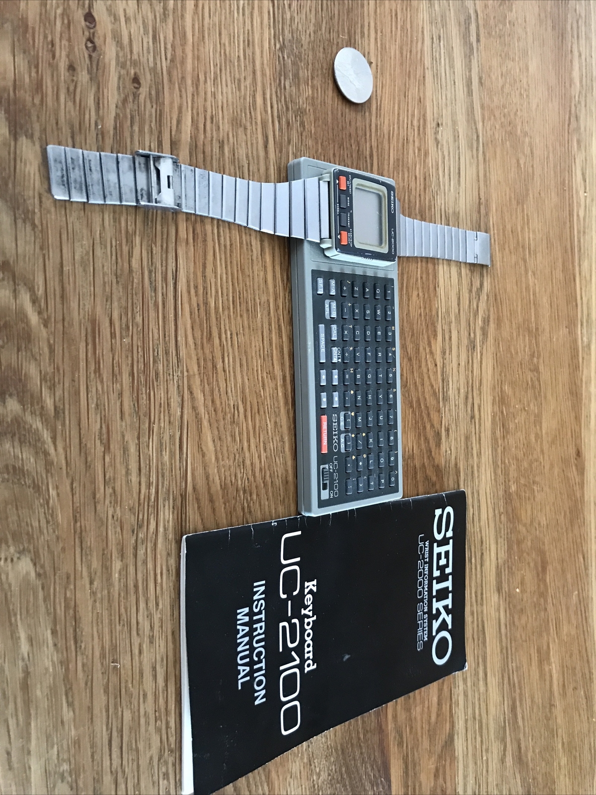 Vintage Seiko Digital Watch - Computer Watch 1980s - UW01-0010 UC2000 ...
