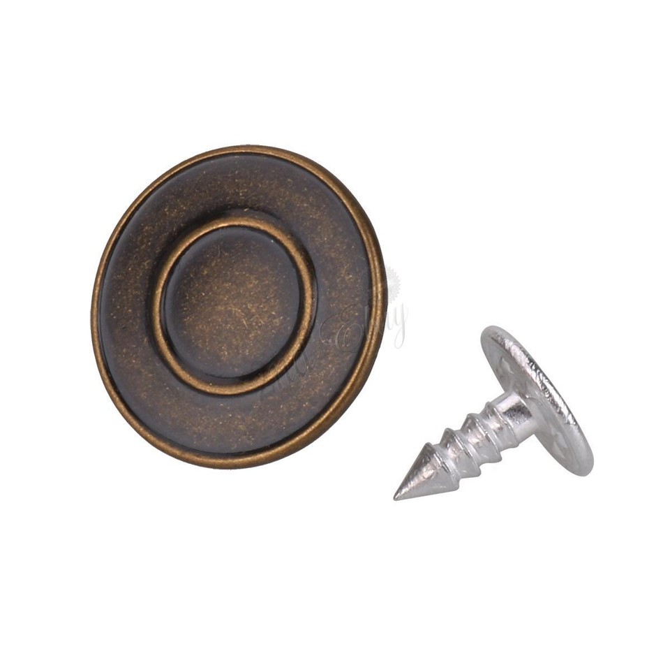 50Pc Clothes Instant Suspender Button&Nails Replacement DIY Craft Jeans ...