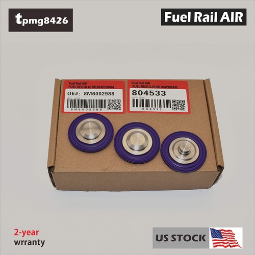 Mercury Fuel Rail Diaphragms 2PCS 8M6002988 + 1PCS 804533 | Taiwan | 1 Year