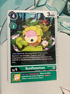 Sunflowmon BT10-048 C Digimon CCG | Xros Encounter Near Mint English | eBay
