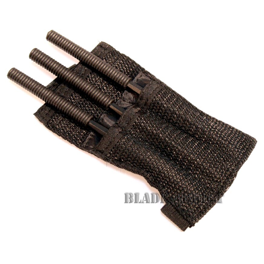 3 Pc 6" Ninja Tactical Throwing Spike Set w/ Sheath Dart Quills Knife ...
